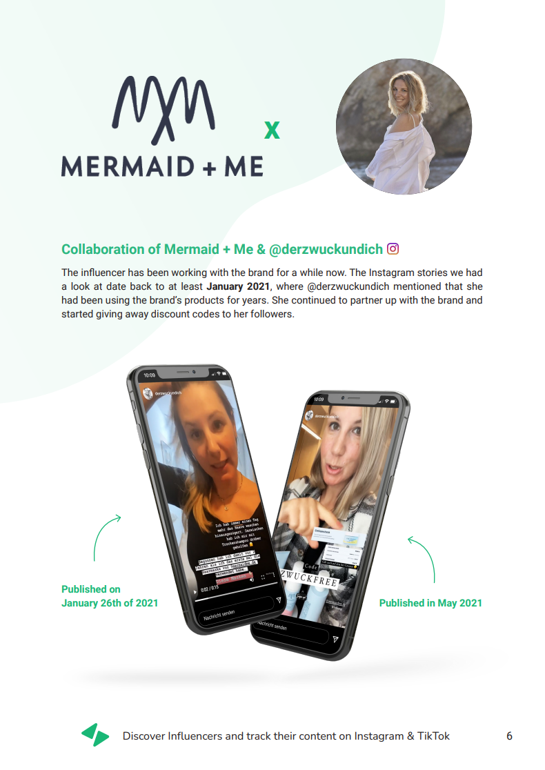 Influencer Campaign Insights Mermaid + Me x derzwuckundich